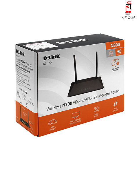 مشخصات، قیمت و خرید مودم روتر برند دی-لینک مدل D-Link DSL-224 Wireless ...