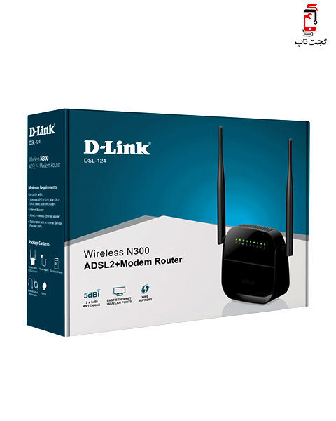 مشخصات، قیمت و خرید مودم روتر برند دی-لینک مدل D-Link DSL-124 NEW ...