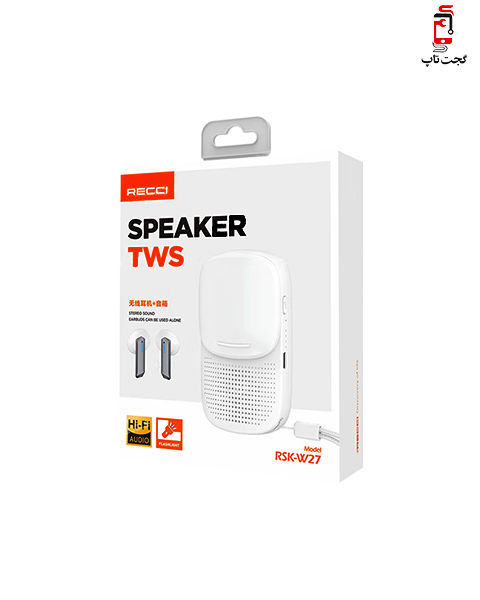 مشخصات، قیمت و خرید اسپیکر و هندزفری بلوتوثی رسی مدل RSK-W27|گجت تاپ|گجت||گجت تاپ